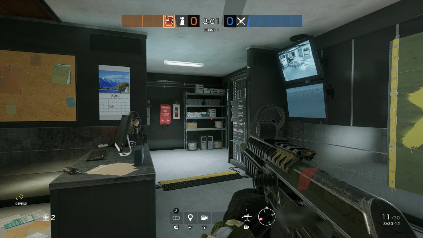 Rückseite Security Room aka Server